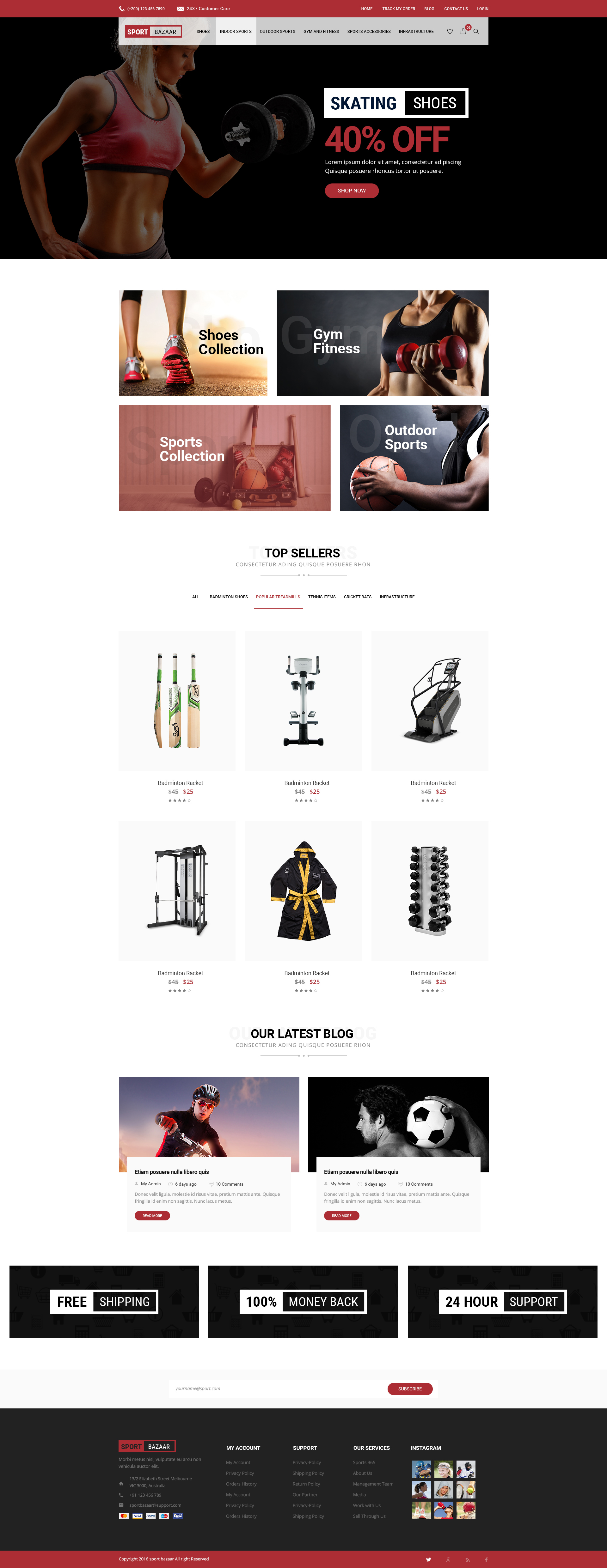 Sports Bazaar - Sports Ecommerce PSD Template by momo_designs | ThemeForest